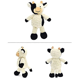 HWD 13'' Soft Cow Plush Dolls Stuffed Animals Toys Gifts for Kids, Toddler, Birthday, Valentines, Christmas (Standing)