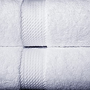 Superior Egyptian Cotton Pile 6 Piece Towel Set, Includes 2 Bath, 2 Hand, 2 Face Towels/Washcloths, Ultra Soft Luxury Towels, Thick Plush Essentials, Guest Bath, Spa, Hotel Bathroom, White