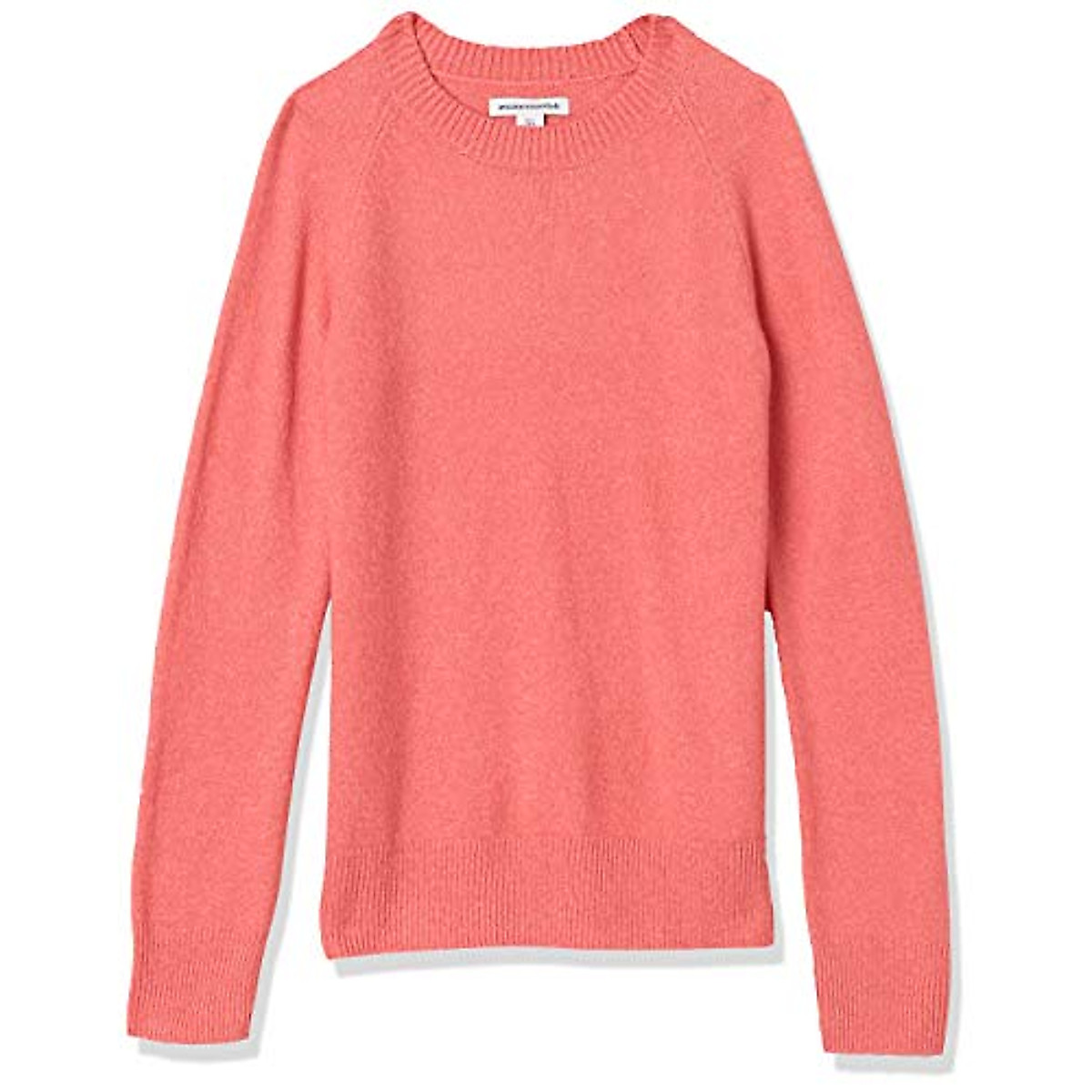Amazon Essentials Women's Classic-Fit Soft Touch Long-Sleeve Crewneck Sweater, Coral Pink, Medium