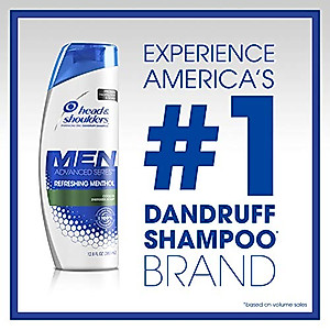 Head & Shoulders, Dandruff Men Refreshing Menthol Shampoo, 21.9 Fl Oz