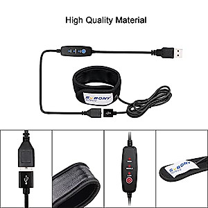 SVBONY SV172 Lens Warmer, 240mm Lens Heater Warmer Dew, 3 Gear Regulator Temperature USB Universal Dew Heater Strip for Telescope Camera
