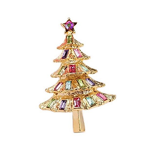 Lovely Christmas Tree Brooch Vintage Jewelry Austrian Crystal Brooch Pins for Women Men Clothes Accessories Creative Gifts