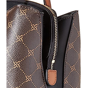 NINE WEST Lorraine LRG Jet Set Satchel, Dk Bourbon Multi