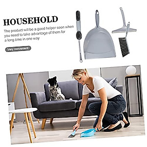 SOESFOUFU 5pcs Broom Dustpan Mini Broom with Dustpan Mini Cleaning Brush Mini Dustpan Home Mini Brush Broom Mini Dust Pan Broom Turner Desktop Table Dustpan Kid Broom Kitchen Purple Pp