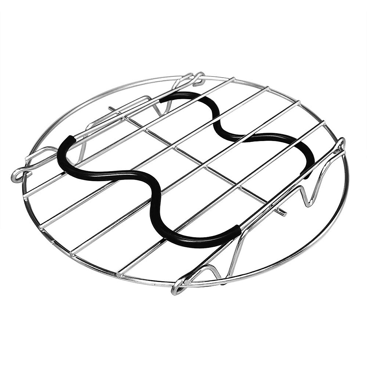 Trivet with Silicone Handles for Instant Pot 6 Qt 8 Qt, Alamic Instant Pot Trivet with Heat Resistant Silicone Handles, Steamer Rack Trivet for Electric Pressure Cookers 6 Qt 8 Qt