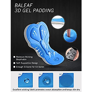 BALEAF Men's Mountain Bike Shorts Loose-fit Bicycle Shorts, Cycling 3D Padded Gel MTB Biking Lightweight SPF 50+ ArmyGreen Size XL