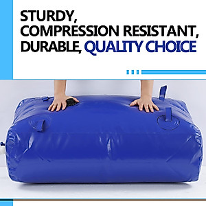Kingdder Large Capacity Water Storage Bladder Emergency Water Bladder Tanks Foldable Water Storage Tank Portable Rainwater Bag for Drought Resistance Fire Protection Agricultural Irrigation(240L)