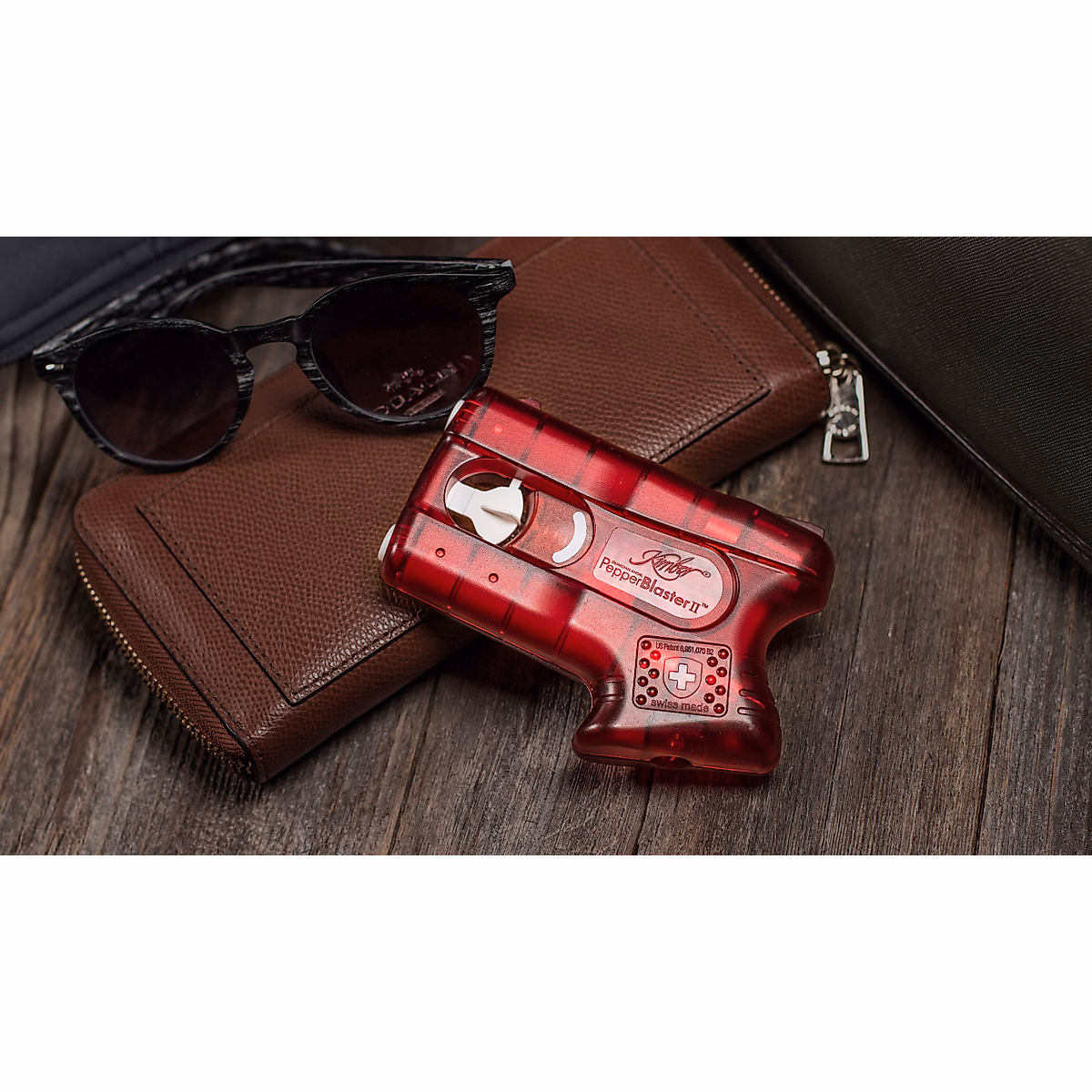 Kimber Self Defense Less-Lethal PepperBlaster II; Pepper Spray Gun (Set 3,Red)