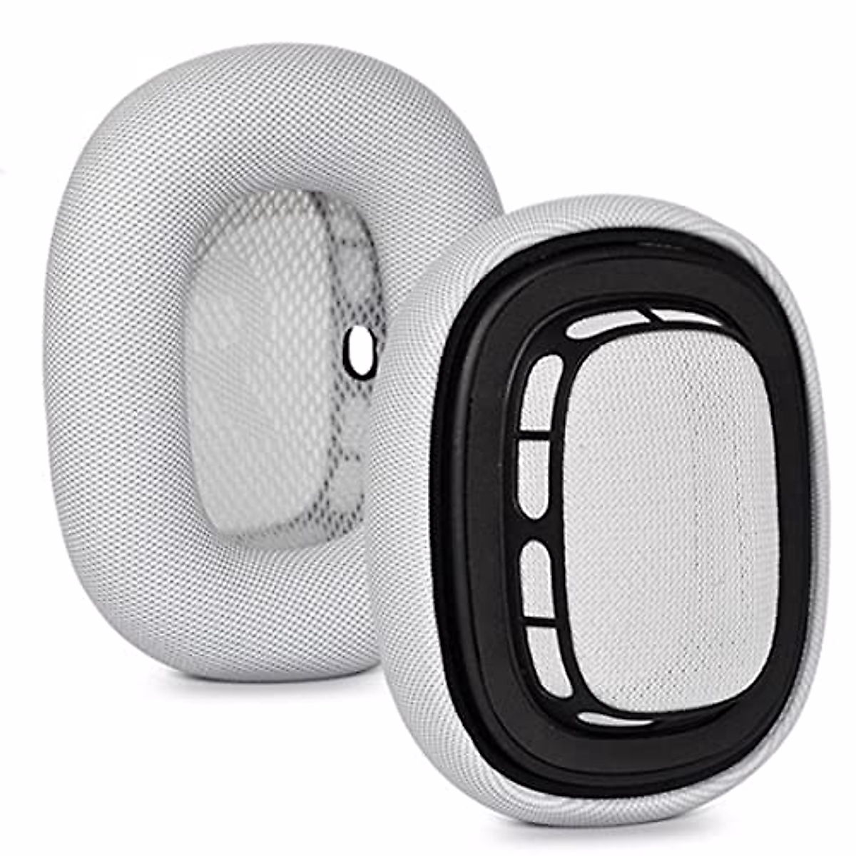 Ear Cushions for appple AirPods Max Replacement Leather earpads Sweat Proof Ear Cups Cushion Replace for airpod max Headphone with Protein Leather Memory Foam and Magnet (White)
