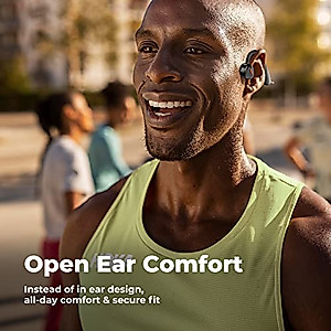 Spobri Open Ear Air Conduction Headphones, Sport Open Ear Conduction Wireless Bluetooth 5.3 Headphones, IPX6 Waterproof for Running Gym Cycling Workout