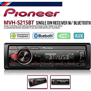 Pioneer In-Dash Built-In Bluetooth, Media Player Front USB Auxiliary, MP3, Pandora, AM/FM Radio, Built In iPod, iPhone, and iPad Controls, Arc Phone App Car Stereo Receiver