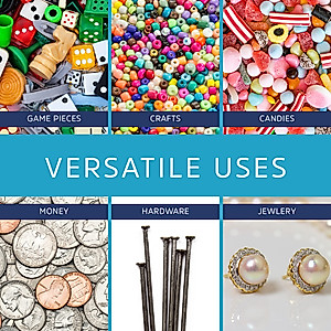 GPI - 5" X 3" 100 Count, 2 Mil Clear Reclosable Zip Plastic Poly Bags with Resealable Lock Seal Zipper for Snack, Candy, Nuts, Cookies, Sewing Supplies, Beads.