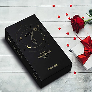 PHATOIL 9PCS Premium Quality Essential Oils Set for Soap Making Diffusers, 10ml/0.33fl. oz Fragrance Oils, Long Lasting Scents, Ideal Gift Set for Friends and Families