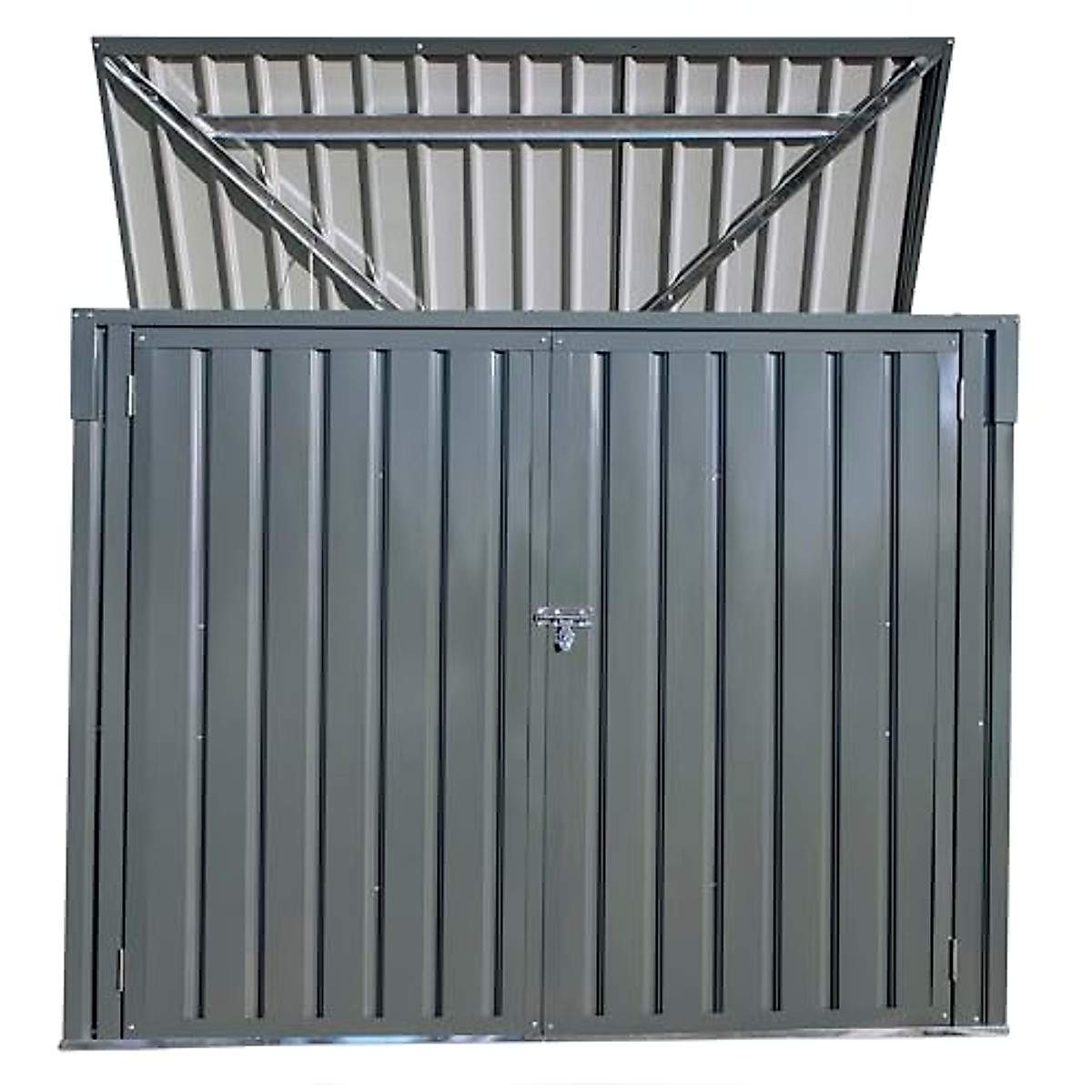 Arrow Sheds 6' x 3' Outdoor Steel Storage Shed, Grey