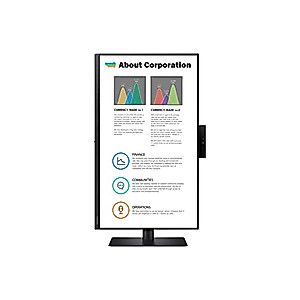 Samsung S40VA Series 24-Inch Computer Monitor, HDMI Monitor, 75Hz Monitor, IPS Monitor, Built-in Webcam, Built-in Speaker & Mic, FreeSync Premium (LS24A400VENXZA)