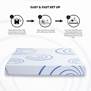 Twin XL Mattress, 8 inch Cooling Gel Memory Foam Mattress, Bamboo Charcoal Infused for Pressure Relief, Mattress in a Box, Fiberglass Free Cover, Medium Firm Feel, CertiPUR-US Certified(Twin XL)