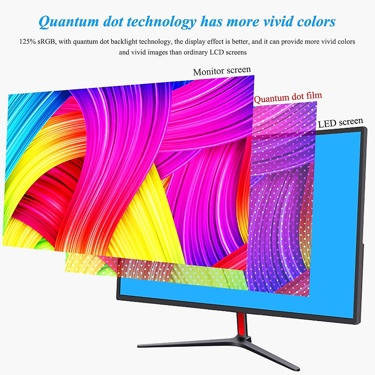 ZZYH 32 Inch IPS Gaming Monitor (4K 60Hz&2K 144 Dual Mode, HDMI), Eye Protection Office Design Panel Computer Monitor