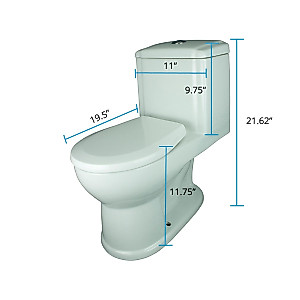 Renovators Supply Potty Training Toilet 12 In. White Ceramic Toddler Potty Training Toilet With Round Seat, Pack Of 2