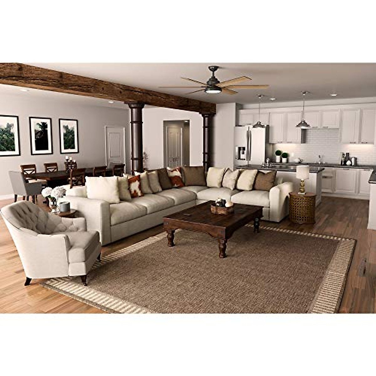 Hunter Fan Company 59397 Warrant Ceiling Fan, Noble Bronze Finish