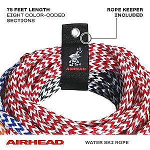 Airhead Water Ski Rope with Radius Handle, 8 Section for Water Skis, Wakeboards and Kneeboards