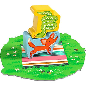 HABA My Very First Games - Animal Upon Animal Junior: Toddler Stacking Game & Toddler Board Games for Preschool Learning Activities & Family Games