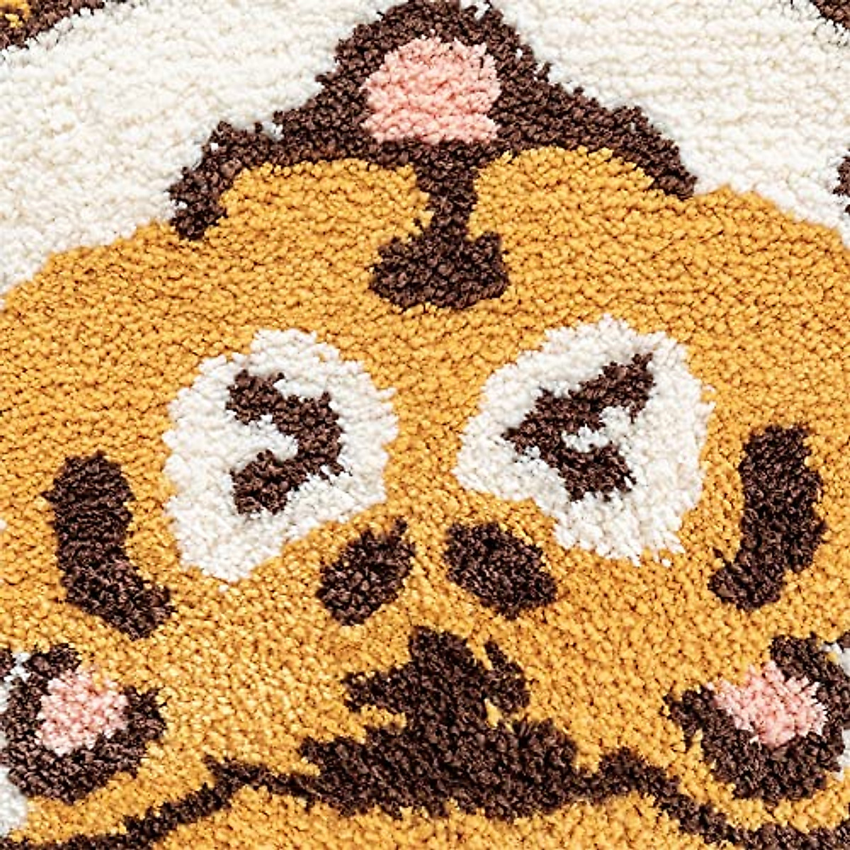 Tiger Shaped Bath Rugs for Bathroom Non Slip, Animals Print Area Rug Water Absorption Small Cute Tiger Bath Mat Cartoon Carpet for Kitchen Floor Door Mat Bedroom Playmat (1.5x2.5 Feet)