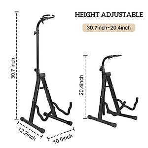 Acoustic Guitar Stand Floor Folding A Frame with Secure Lock Upgrade Adjustable Holder Classical Electric Bass Guitar Ukelele Violin Accessories