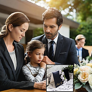 Asiren Greetings Sympathy Thank You Cards - Funeral Thank You Cards - 12 Beautiful Designs with Gold Foil, Message Inside, and Envelopes