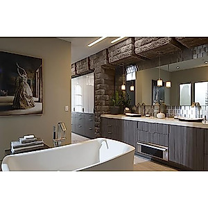 Progress Lighting P5147-09 1-Light Mini-Pendant with White Linen Finished Glass Is Complemented with a Clear Edge Accent Strip, Brushed Nickel