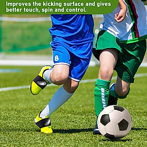 Jecery 10 Pieces Soccer Cleat Lace Cover Soccer Shoe Band Youth Adult Protector Elastic Shoe Laces Rubber Shoe Covers(Kid Size,Black)