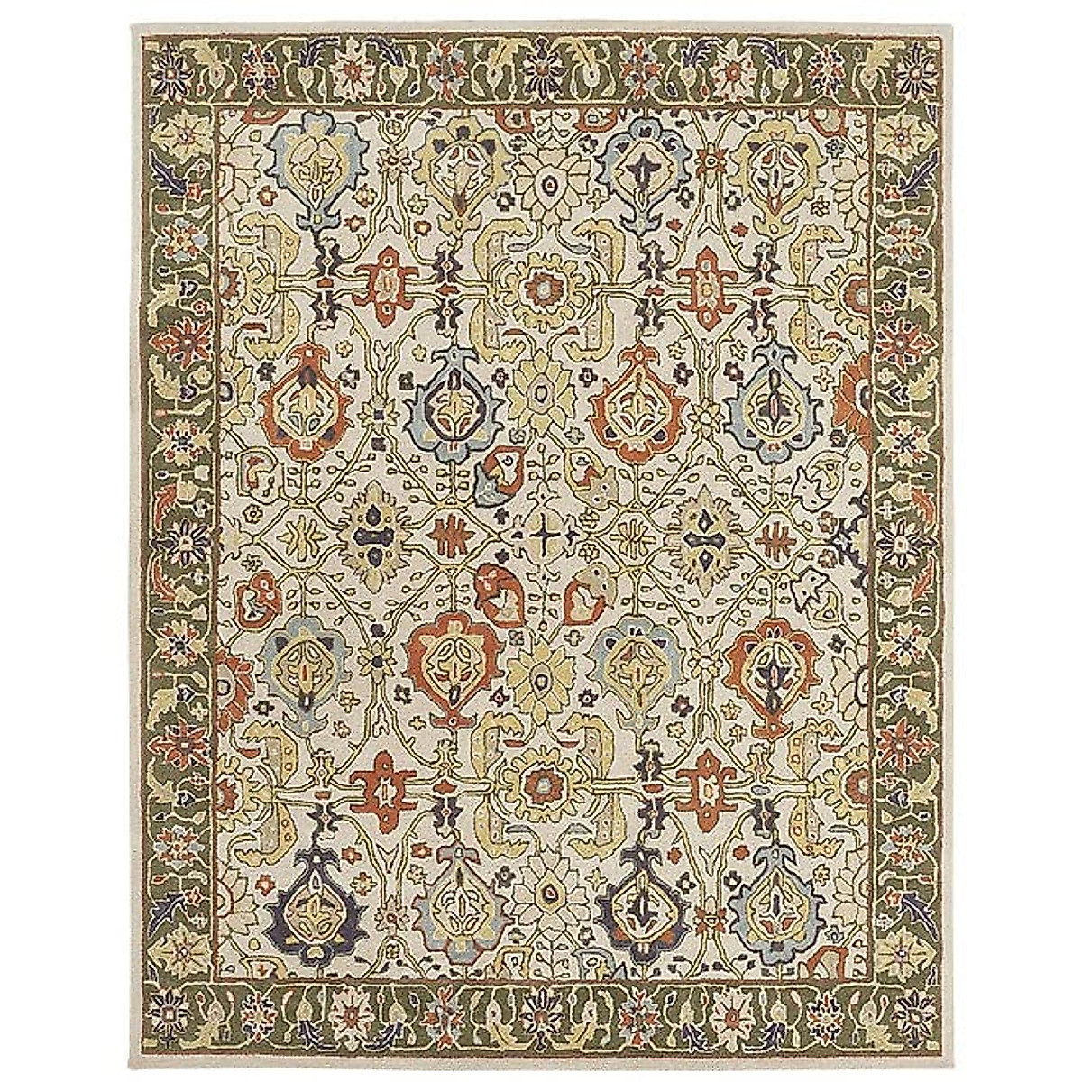 Hand Tufted Wallard Persian Traditional and Modern Wool Area Rugs 100% Wool Made for Living Room, Dining Room, Bedroom, and Entryway Area Rugs (Multi, 8 x 10 FT)