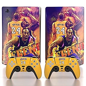 TESSGO PS 5 Skin Disc Edition Anime Console and Controller Vinyl Sticker, Durable, Scratch Resistant, Bubble-Free, Precisely Line Up, Compatible with Play-Station 5