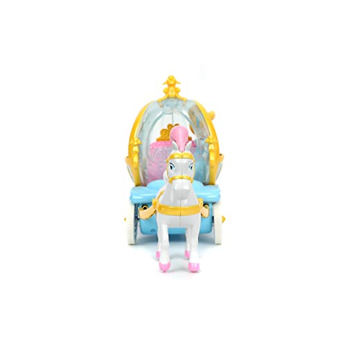 Jada Toys Disney Princess Cinderella Horse-Drawn Carriage RC Radio Control Vehicle, Toys for Kids