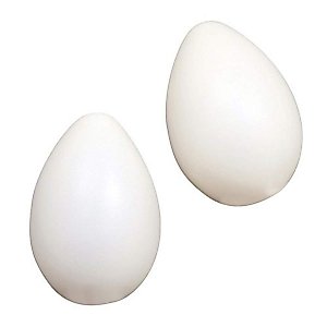 Latin Percussion LP004-GLO Glow In Dark Egg Shakers 1Pr, White