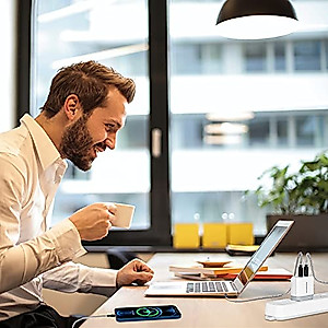 PowerLot USB C Wall Charge PD3.0 2-Port 40W Power Brick GaN Charger, 20W USB C Block for iPhone 14/14 Pro/14 Pro Max/14 Plus, iPhone 13/13 Pro, iPhone 12/12 Pro, MacBook Air, iPad Pro, iPad Air