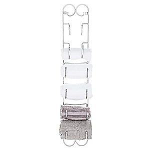 W Home Bathroom Kitchen Wall Mount Hanging Multi Purpose Wine Rack/Hand & Bath Towels