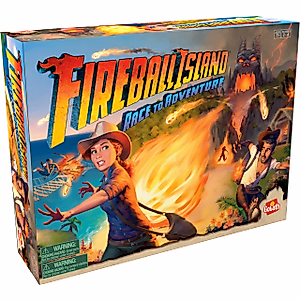 Goliath Fireball Island Board Game - Unique Game Board and Components, 2-4 Players Ages 7 and Up
