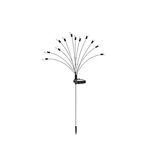 4 Pack Upgraded Firefly Swaying Outdoor Solar Lights for Yard Patio Pathway Decoration, Warm White