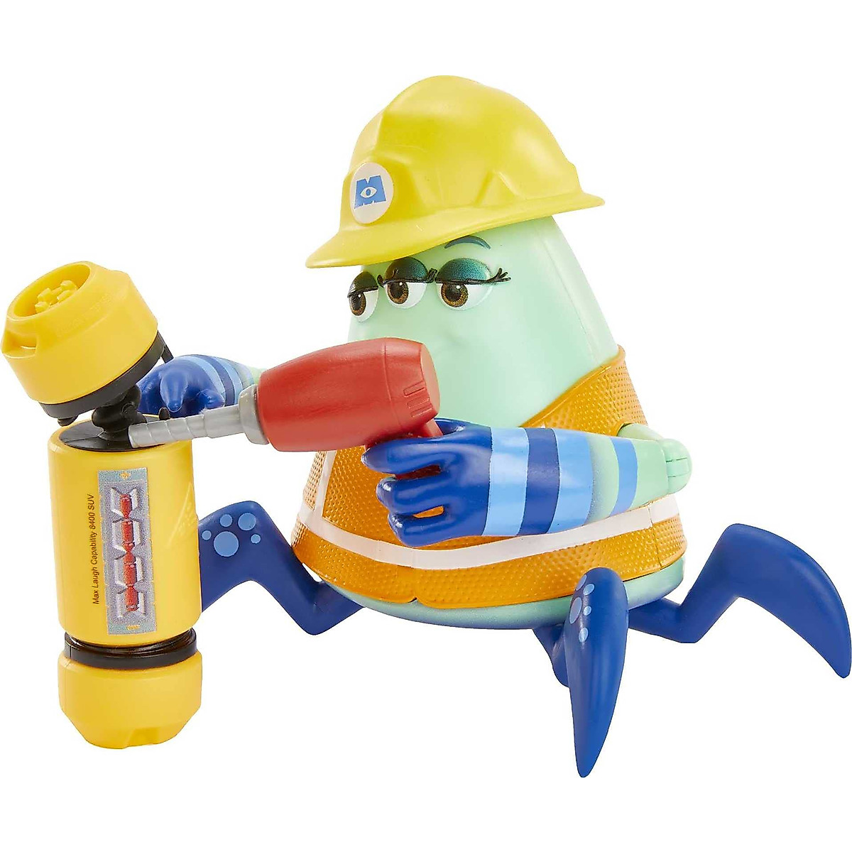 Mattel Pixar Monsters at Work Cutter Action Figure, Collectible Disney Plus Character Toy with Accessories, 4.75-in Tall Posable Authentic Detail, Kids Gift Ages 3 Years & Older