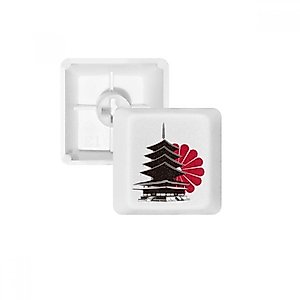 DIYthinker Japanese Chrysanthemum and Temple Keycap Mechanical Keyboard PBT Gaming Upgrade Kit
