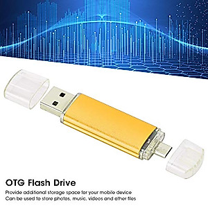 Micro USB Drive, Compact Shape High‑Speed Pen Drive with OTG Plug for Smart Phones for Computer(128GB)