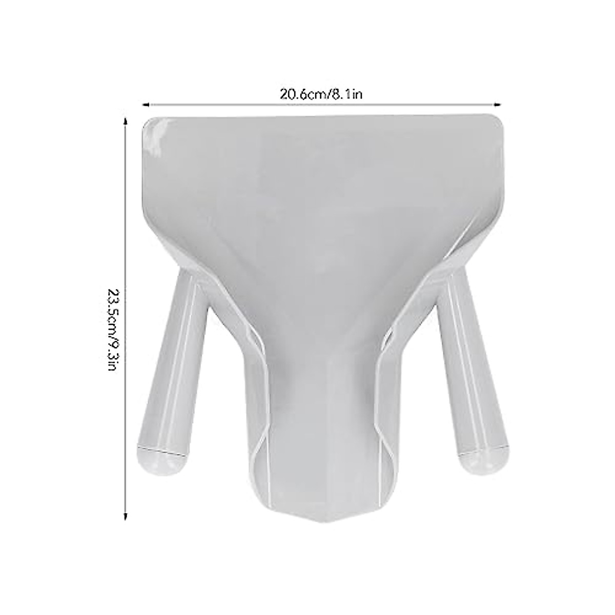 Dual Handle French Fry Bagger Shovel, Commercial Popcorn Scoop, Potato Chip Serving Scooper, Food Grade Plastic Fry Scoop Food Shovel for Snacks, Ice, Candy, Desserts, Nuts