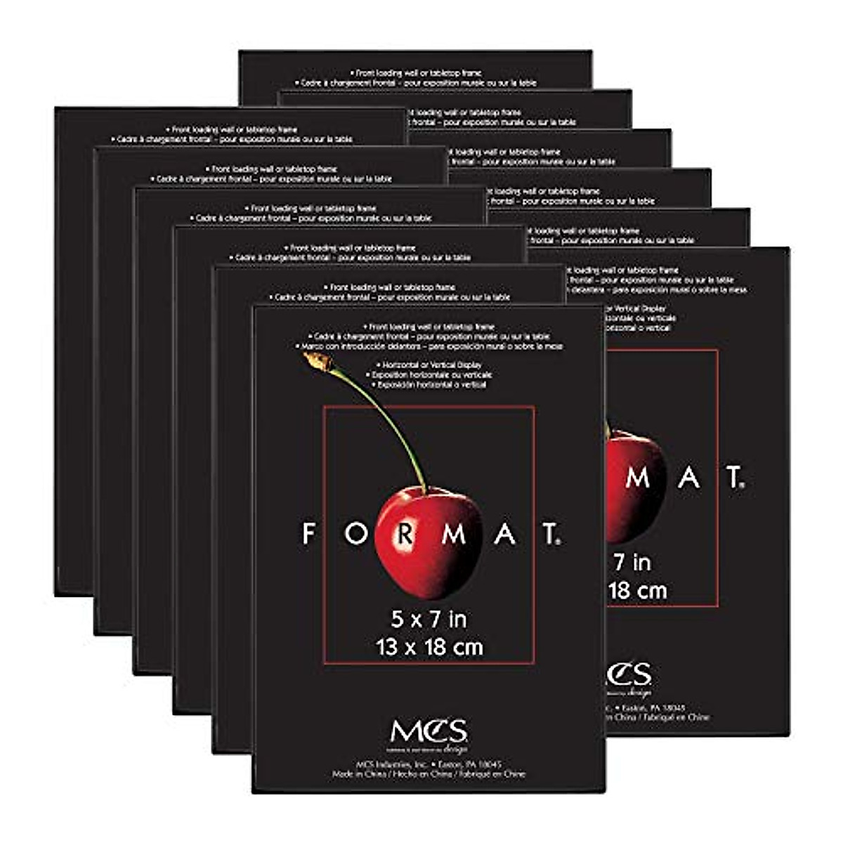 MCS Format Picture Frames, Gallery Wall Frames, Black, 5 x 7, 12-Pack