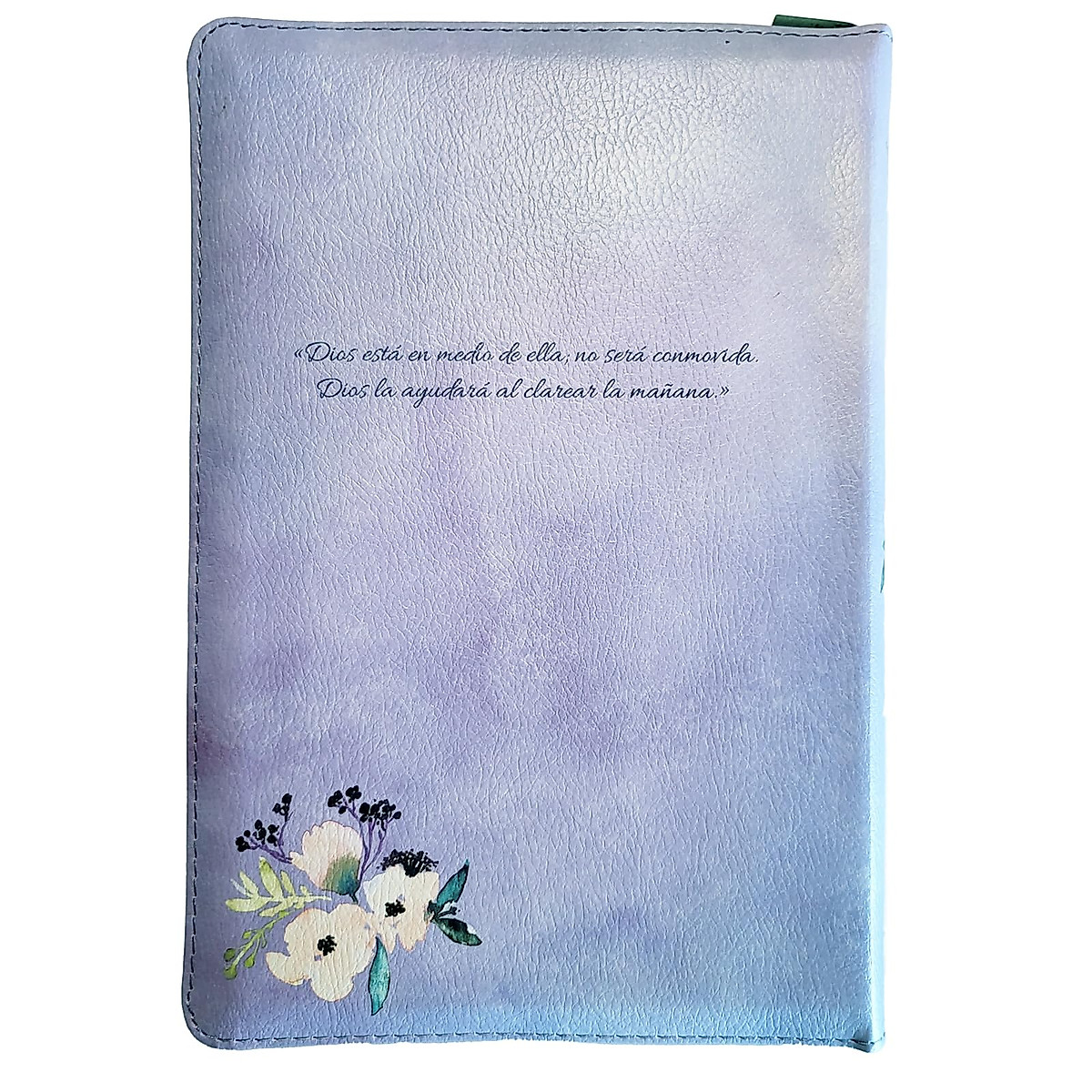 Biblia Letra Gigante para Mujer Manual 14 puntos con cierre RV1960 violeta floral con indice