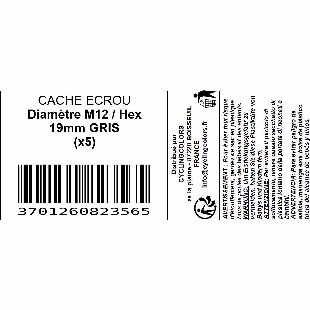5x HEX NUT COVER CAP M4 TO M30 PROTECTION BOLT ROUND HEXAGON DOME GREY SCREW HEAD CAR PLASTIC (Diameter M12 / Hex 19mm)