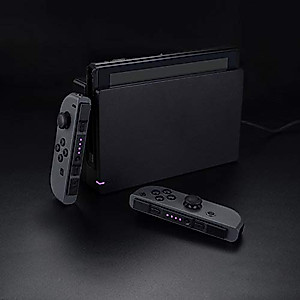 eXtremeRate Firefly LED Tuning Kit for Nintendo Switch Joycons Dock NS Joycon SL SR Buttons Ribbon Flex Cable Indicate Power LED - Violet (Joycons Dock NOT Included)