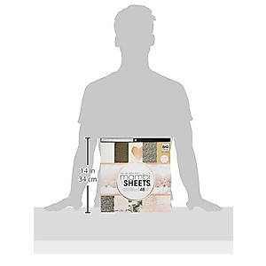 Me & My Big Ideas Cdstck MAMBI Sheets Cdstk Pad 12x12 Rose Gold