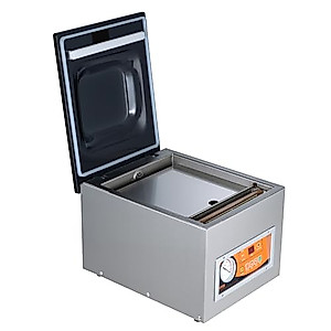 VEVOR Chamber Vacuum Sealer, 260W Sealing Power, Vacuum Packing Machine for Wet Foods, Meats, Marinades and More, Compact Size with 10.2" Sealing Length, Applied in Home Kitchen