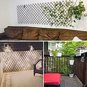 86 York Expandable Willow Lattice Fence Panel for Climbing Plants Vine Ivy Rose Cucumbers Clematis (1)