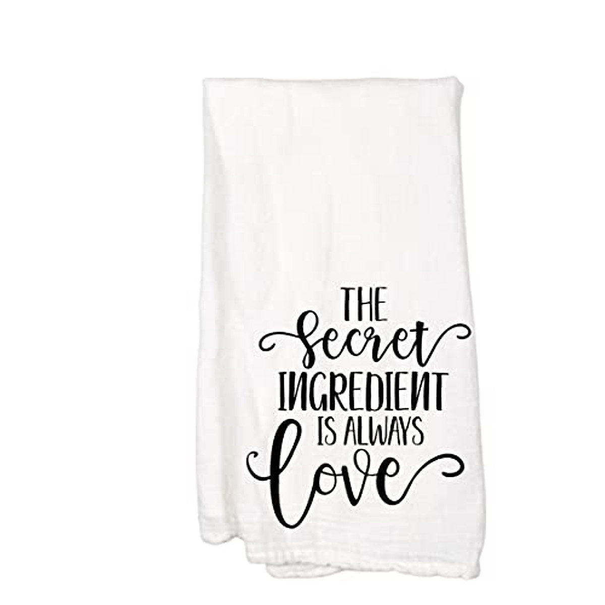 Nana Threads Housewarming Gifts Dish Towels Flour Sack Towels Kitchen Accessories Secret Ingredient is Always Love